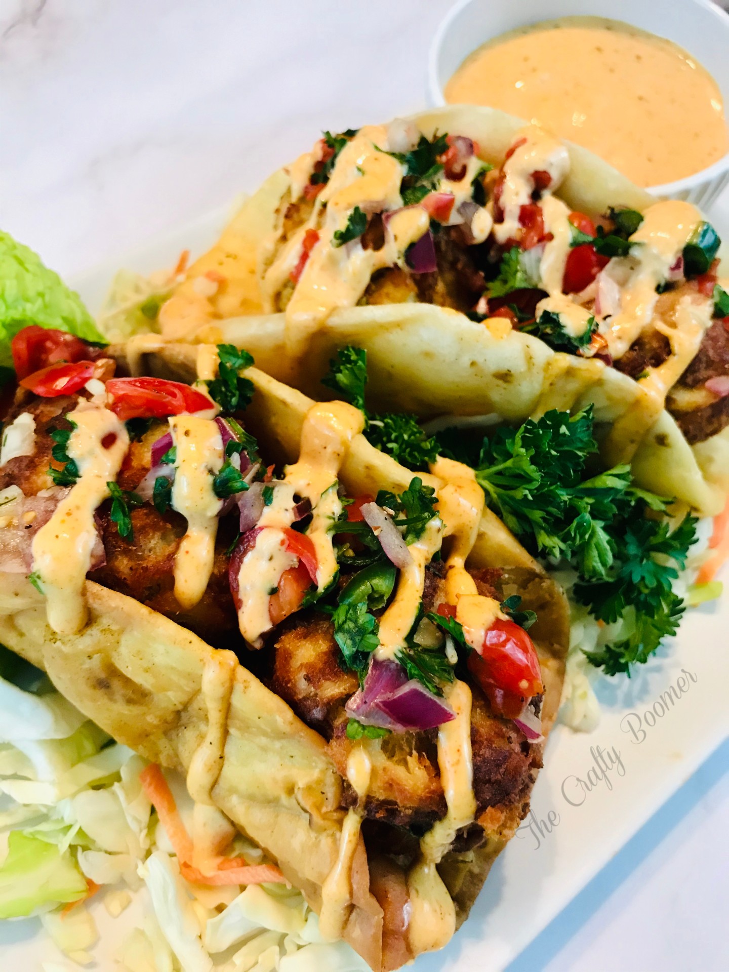 Crab Stuffed Tacos · The Crafty Boomer