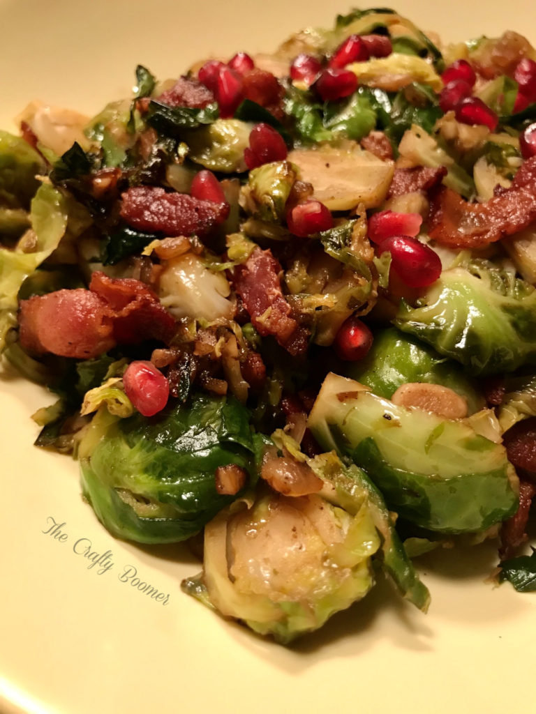 Stir-Fried Brussel Sprouts with Balsamic and Crispy Bacon · The Crafty ...