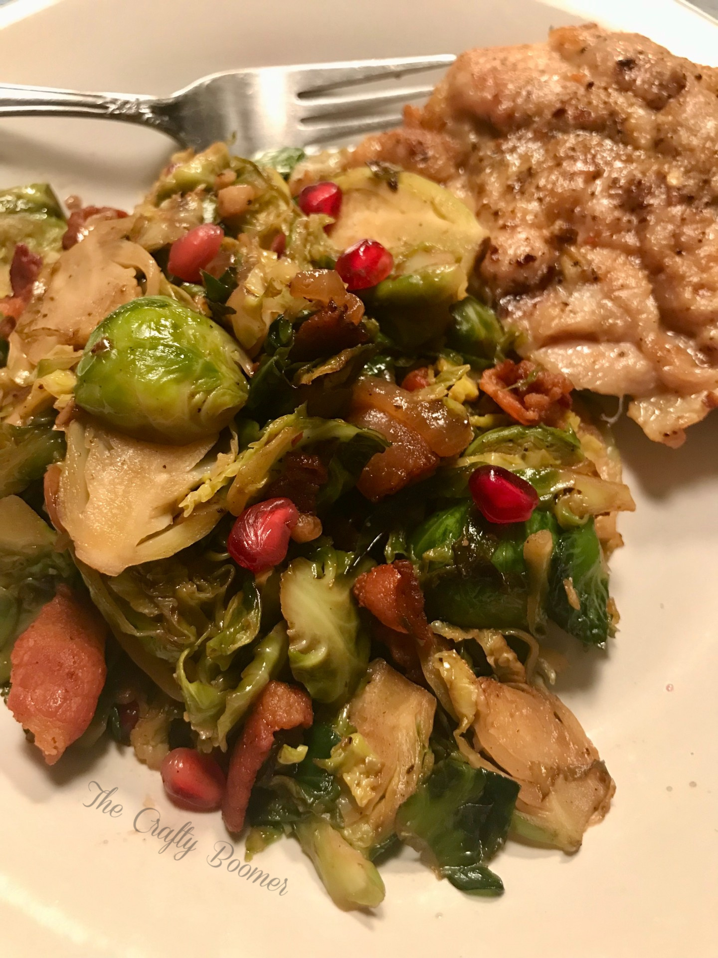Stir-Fried Brussel Sprouts with Balsamic and Crispy Bacon · The Crafty ...